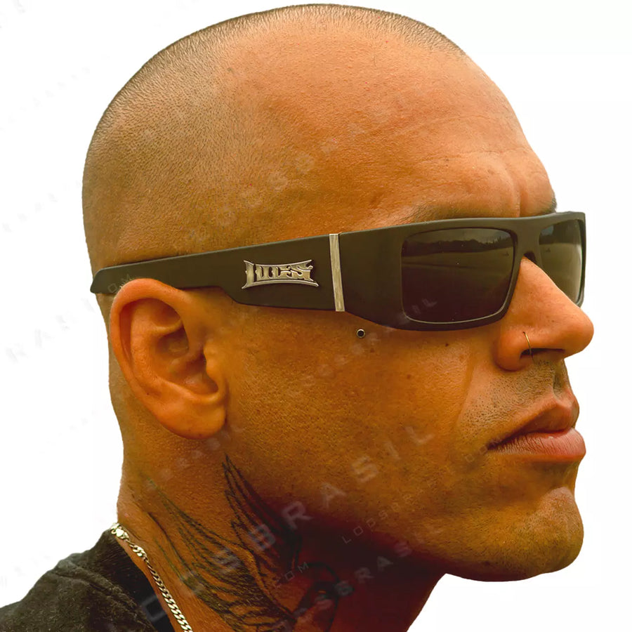 Óculos Locs Original Gangsta - Mad Dog BK Masculino e Feminino 9058-BK ...